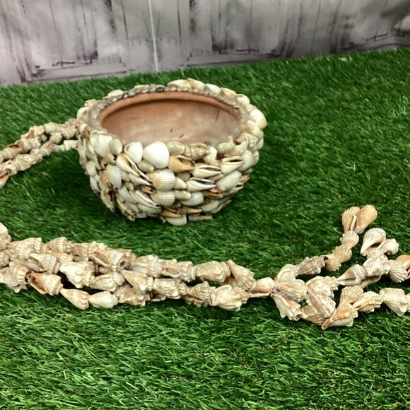 Vintage | Accents | Seashell Cowrie Shell Planter Hanger | Poshmark